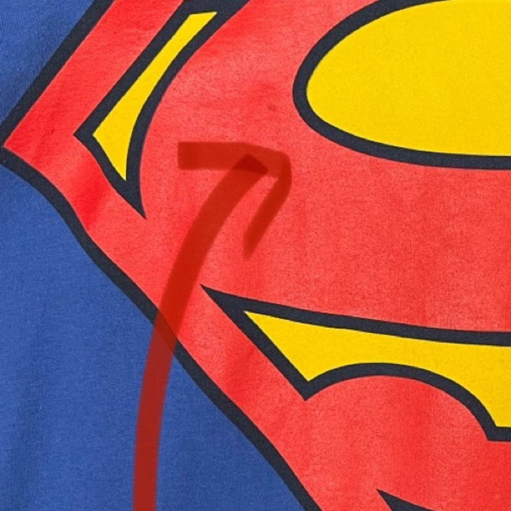 Vintage Dc Superman Logo Single Stitch Cotton T - Gem